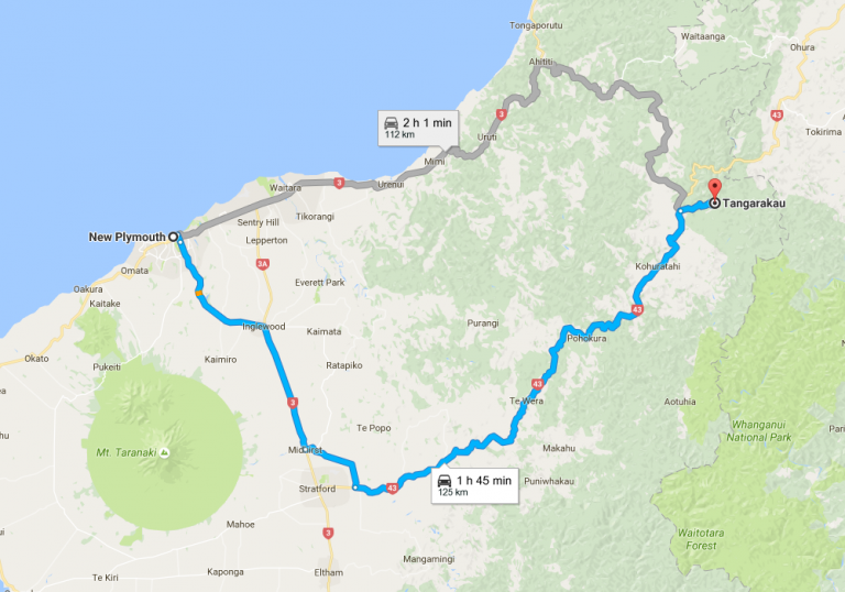 Direction Bushlands Campground Tangarakau Forgotten Highway Taranaki